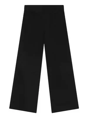 Alpha Studio High-waist Wide Leg Trousers - Black