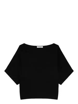 Alpha Studio Boxy Fit Knitwear - Black