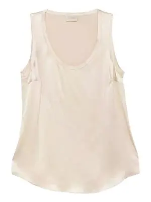 Brunello Cucinelli Scoop-neck Top - Neutrals