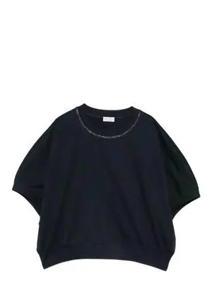 Brunello Cucinelli Embellished Top - Blue