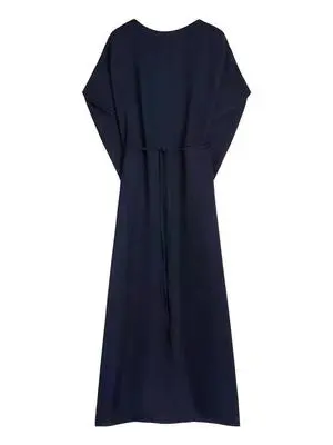 Momoni Sakari Cape-sleeve Dress - Blue