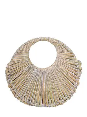 HIBOURAMA Crystal Embellished Tote Bag - Neutrals
