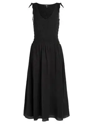 Paige Sebestian V-neck Midi Dress - Black