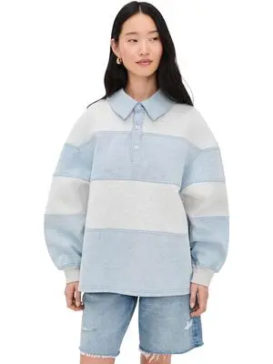 SEROYA CHER Mixed Media Pullover