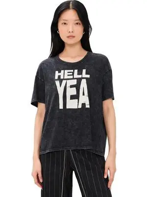 R13 Relaxed Tee - Dark Grey Acid