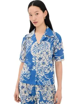 Alix Of Bohemia Ophelia Royal Spoke Shirt - Medium Blue