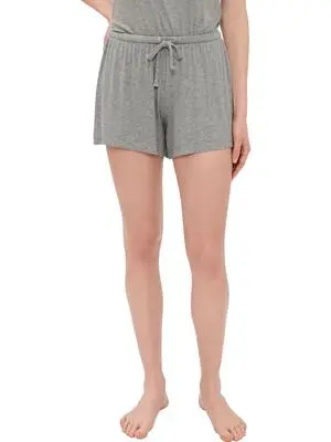 Eberjey Rib Relax Shorts - Dark Heather Grey