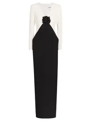 Roland Mouret Crepe Maxi Dress - Black