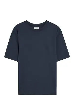 DRAKE'S Hiking Cotton T-shirt Navy