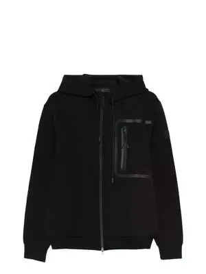Peuterey Zip Hooded Sweater - Black