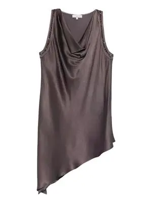Antonelli Firenze Becky Embellished Cowl-neck Blouse - Brown