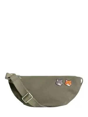 Maison Kitsuné Embroidered Messenger Bag - Green