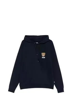 Moschino Bear-print Hoodie - Blue