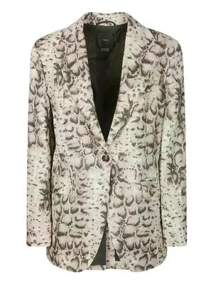 Pinko Snake-print Blazer - Neutrals