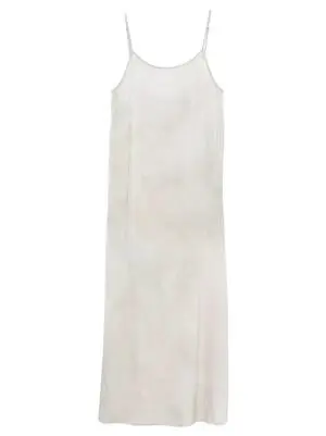 UMA WANG Anaya Spaghetti-Strap Midi Dress Grey