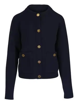 TOTEME Pocket Button Cardigan - Blue