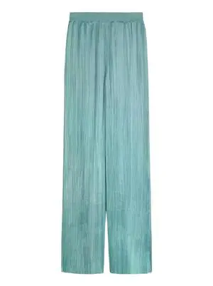 JOSEPH Amber Pleated Palazzo Pants - Blue