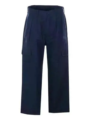 FAMILY FIRST Cargo-pockets Trousers - Blue
