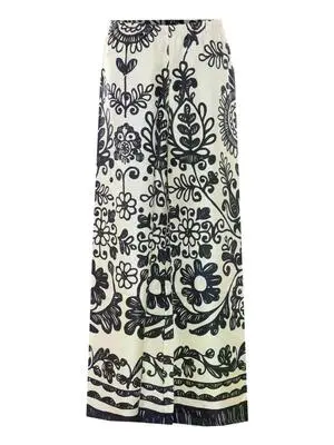 MAURIZIO PECORARO Floral-Print Trousers