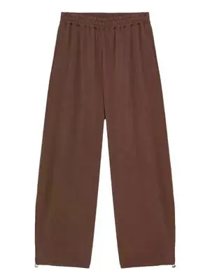 Alpha Studio Elasticated Waistband Trousers - Brown