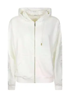 HINNOMINATE Hooded Zip-up Top - Neutrals