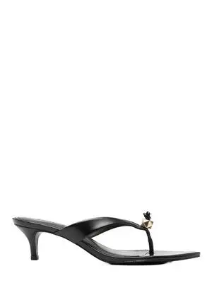 Schutz Knot-detail Thong Sandals - Black
