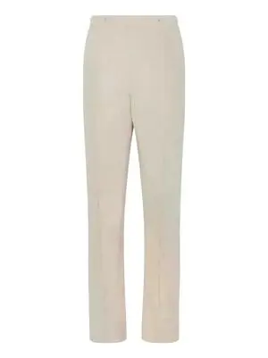 MAISON MARGIELA Buttoned Trousers - Neutrals