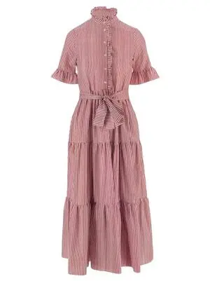 F.IT Striped Dress Red