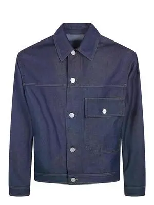 Giorgio Armani Flap-pocket Denim Jacket - Blue