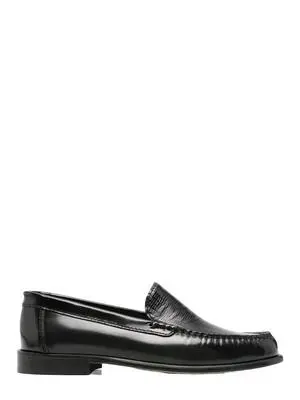VINNY'S Textured-detail Loafers - Black