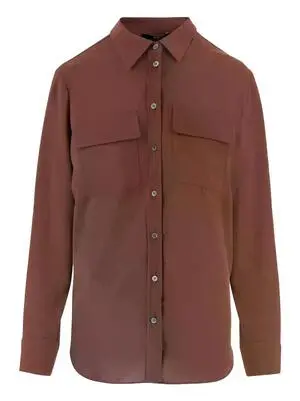 F.IT Flap-pockets Buttoned Shirt - Brown