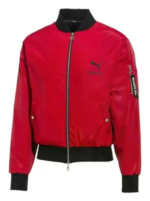 PUMA Kooples Zip-up Bomber Jacket - Red