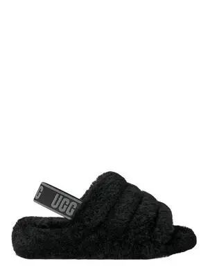 UGG Fluff Yeah Slide Slipper - Black/dark Shadow