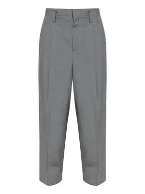JIL SANDER Wool Pleated Trousers - Grey
