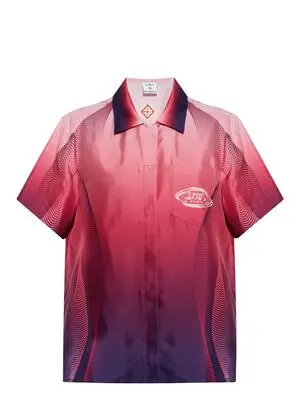 Casablanca Silk Shirt With Pocket - Pink