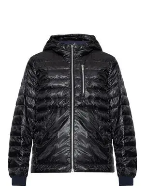 Moose Knuckles Quilted Down Jacket With Hood - Black