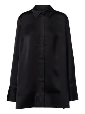 TOTEME Satin Shirt - Black