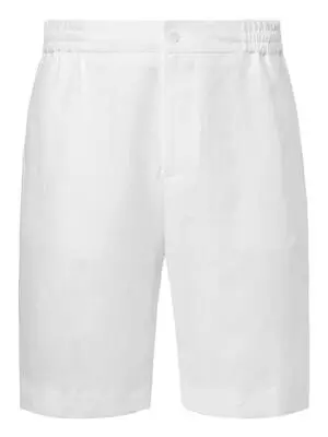 Etro Linen Bermuda Shorts - White