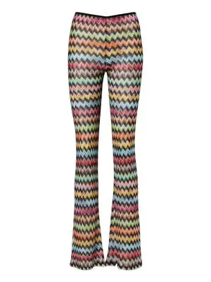 Missoni Zigzag Lamé Flared Pants Multicoloured