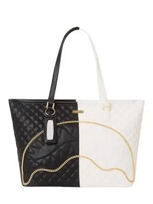 SPRAYGROUND Split Quilt Shark Tote - Multicolor