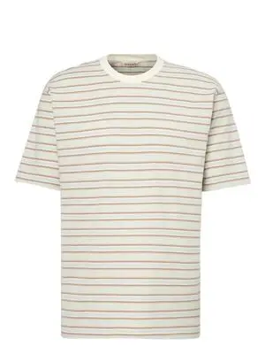 Auralee Striped Cotton Jersey T-shirt - Multicoloured