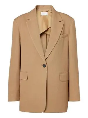 THE ROW Ezri Silk Blazer - Beige