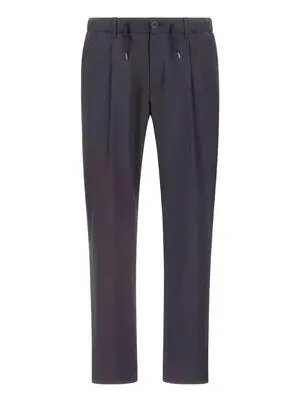Herno Pleated Drawstring Trousers - Black