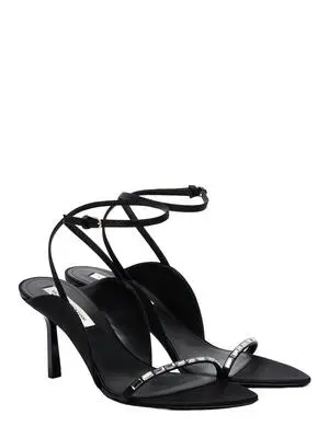 Victoria Beckham Crystal-embellished Pointed Toe Sandals - Black