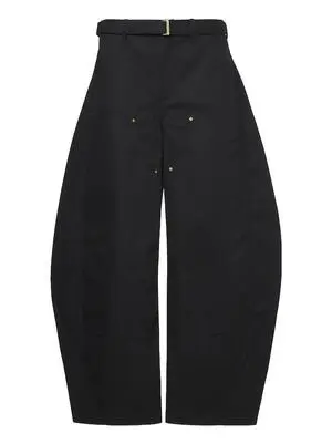 Sacai X Carhartt Wip Barrel-leg Pants - Black