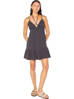 Roxy Sunshine Crush Dress - Phantom Solid