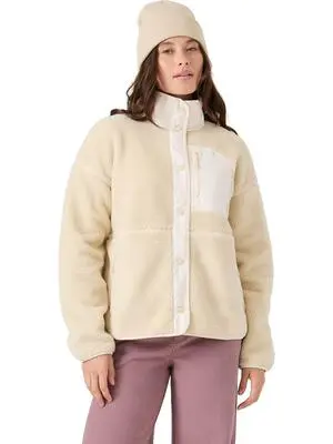Roxy Axel Bonded Sherpa Jacket Fog