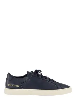 COMMON PROJECTS Achilles Slim Leather Sneakers Blue