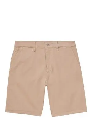 Nn07 Aden 1923 Straight-leg Organic Cotton-blend Twill Shorts - Neutrals