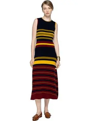PAULA Name Rian Multi Stripes Knitted Dress - Multicolour